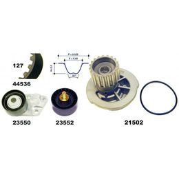 MAPCO Wasserpumpe + Zahnriemensatz 415361 f&uuml;r CHEVROLET DAEWOO
