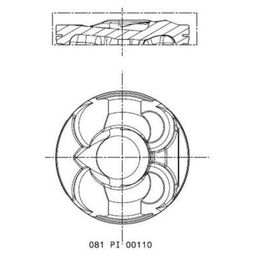 Mahle Kolben 081pi00110002