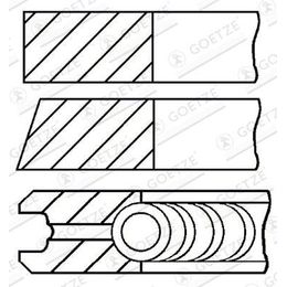 GOETZE ENGINE Kolbenringsatz 0852900700