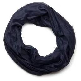 Loop styleBREAKER "Seidiger unifarbener Loop", Damen, blau (midnight, blau), Obermaterial: 100% Viskose CV., Modisch, Modet&uuml;cher Loop