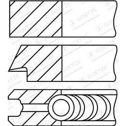GOETZE ENGINE Kolbenringsatz 0843220730