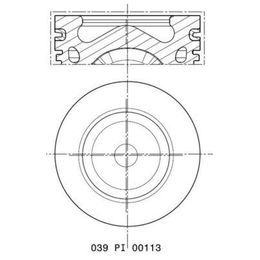 Mahle Kolben 039pi00113002