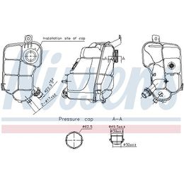 NISSENS Ausgleichsbeh&auml;lter, K&uuml;hlmittel 996337 f&uuml;r FORD