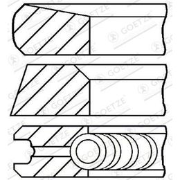 GOETZE ENGINE Kolbenringsatz 0811350700