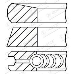 GOETZE ENGINE Kolbenringsatz 0842240700