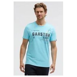 Rundhalsshirt Gaastra, Damen, Gr. M, aquarius, Single Jersey, Material: 100% Baumwolle, bedruckt, regular fit normal, Rundhals, eingesetzt gerader Abschluss, Shirts Rundhalsshirt, aus Baumwolle