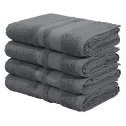 Duscht&uuml;cher OTTO HOME "Vanessa, 4 Duscht&uuml;cher, 70x140cm, in Standard- und Premium-Qualit&auml;t", stone, B:70cm L:140cm, Walkfrottee, Obermaterial: 100% Baumwolle, Handt&uuml;cher, Handt&uuml;cher mit Bord&uuml;re, 100% Baumwolle, einfarbig, weich