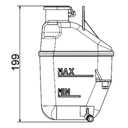 Mahle Ausgleichsbeh&auml;lter, K&uuml;hlmittel crt88001s f&uuml;r MINI