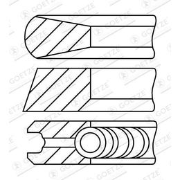 GOETZE ENGINE Kolbenringsatz 0843040700