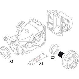 CORTECO Dichtungssatz, Differential 19535940 hinten