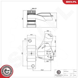 ESEN SKV Lagerung, Motor 75skv082 rechts f&uuml;r DACIA