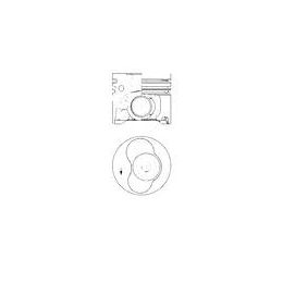 KOLBENSCHMIDT Kolben 41092600 f&uuml;r Zylinder 5 VW