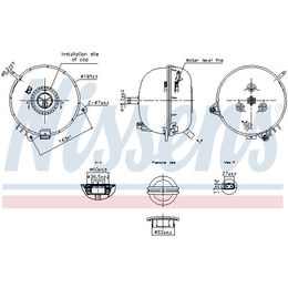 NISSENS Ausgleichsbeh&auml;lter, K&uuml;hlmittel 996313 f&uuml;r PORSCHE