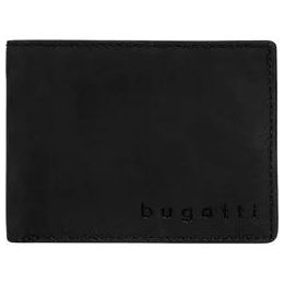 Geldb&ouml;rse Bugatti "LUCA", Herren, schwarz, Leder, unifarben, Kleinlederwaren, echt Leder