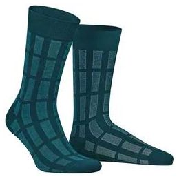Socken Hudson "Socke Pin", Damen, Gr. 39-42, blau (capri blau 0111), Obermaterial: 75% Baumwolle CO. 23% Polyamid PA. 2% Elasthan EL., Socken Socken