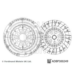 Blue Print Kupplungssatz adbp300249 f&uuml;r RENAULT