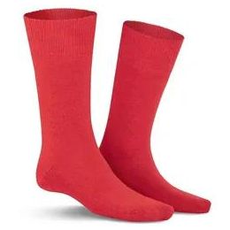Socken Kunert "Socke Homesocks", Damen, Gr. 43-46, rot (rot 8410), Obermaterial: 36% Viskose CV. 30% Polyamid PA. 23% Wolle WO. 5% Kaschmir WS. 5% Wolle WO., Socken Socken