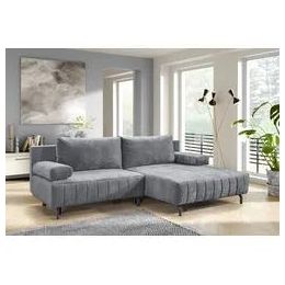 Ecksofa exxpo - SOFA FASHION "Cambria, B/T: 262/171 cm, hochbeiniges, modernes Design", anthrazit, B:262cm H:93cm T:171cm, Sofas, Ecksofa, inkl. Bettfunktion und Bettkasten, 15 cm bodenfrei, L-Form