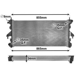 Van Wezel K&uuml;hler, Motork&uuml;hlung 40002308 f&uuml;r PEUGEOT