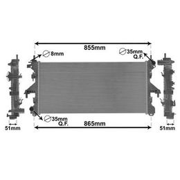 Van Wezel K&uuml;hler, Motork&uuml;hlung 17002399 f&uuml;r FIAT / LANCIA