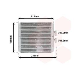 Van Wezel W&auml;rmetauscher, Innenraumheizung 03006198 f&uuml;r AUDI