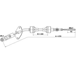 ATE Seilzug, Kupplungsbet&auml;tigung 24372805312 f&uuml;r Fiat