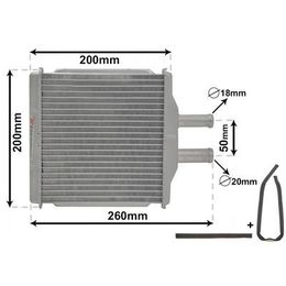 Van Wezel W&auml;rmetauscher, Innenraumheizung 81006088 f&uuml;r DAEWOO