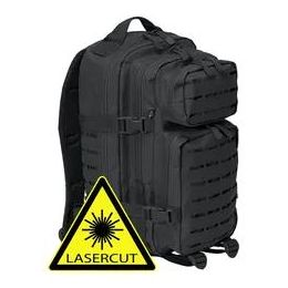 Rucksack BRANDIT "Brandit Accessoires US Cooper Lasercut medium", Gr. onesize, schwarz, Polyester, Rucks&auml;cke Rucksack