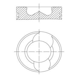 Mahle Kolben 0309802 f&uuml;r Zylinder 5