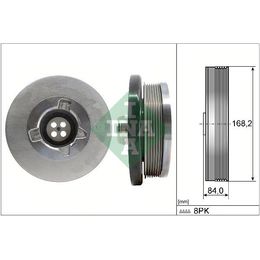 INA Riemenscheibe, Kurbelwelle 544050810 f&uuml;r BMW MINI