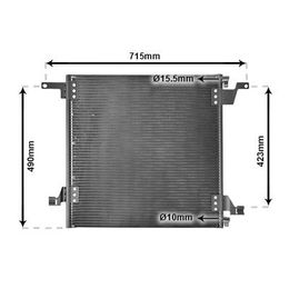 Van Wezel Kondensator, Klimaanlage 30005270 f&uuml;r Mercedes