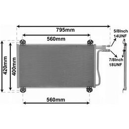 Van Wezel Kondensator, Klimaanlage 30005219 f&uuml;r Mercedes