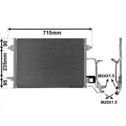 Van Wezel Kondensator, Klimaanlage 03005140 f&uuml;r VW SEAT