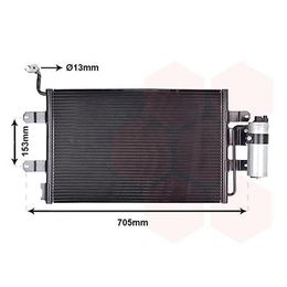 Van Wezel Kondensator, Klimaanlage 58005181 f&uuml;r SEAT VW