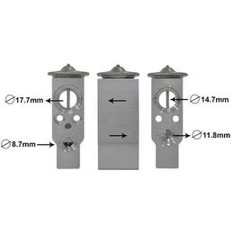 Van Wezel Expansionsventil, Klimaanlage 43001332 f&uuml;r RENAULT