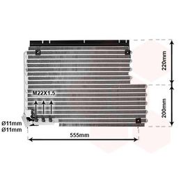 Van Wezel Kondensator, Klimaanlage 59005078 f&uuml;r Volvo