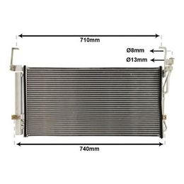 Van Wezel Kondensator, Klimaanlage 82005084 f&uuml;r HYUNDAI