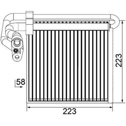 Mahle Verdampfer, Klimaanlage ae97000p f&uuml;r FORD