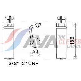 AVA QUALITY COOLING Trockner, Klimaanlage dnd285 f&uuml;r NISSAN