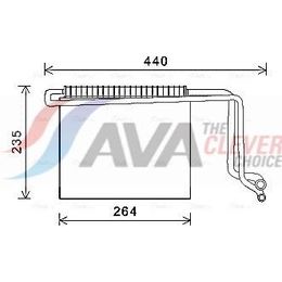 AVA QUALITY COOLING Verdampfer, Klimaanlage msv563 f&uuml;r MERCEDES-BENZ