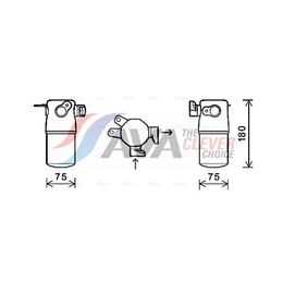 AVA QUALITY COOLING Trockner, Klimaanlage aid347 f&uuml;r AUDI