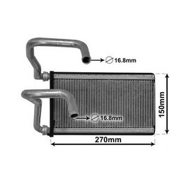 Van Wezel W&auml;rmetauscher, Innenraumheizung 21006070 f&uuml;r JEEP