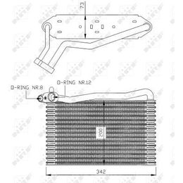 NRF Verdampfer, Klimaanlage 36037 f&uuml;r AUDI