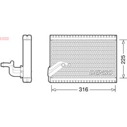 DENSO Verdampfer, Klimaanlage dev21003 f&uuml;r CITRO&Euml;N/PEUGEOT