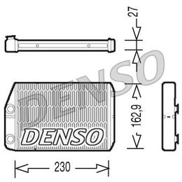 DENSO W&auml;rmetauscher, Innenraumheizung drr09034 f&uuml;r Fiat Citro&euml;n/Peugeot
