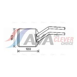AVA QUALITY COOLING W&auml;rmetauscher, Innenraumheizung fd6614 f&uuml;r MAZDA