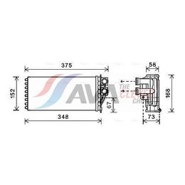 AVA QUALITY COOLING W&auml;rmetauscher, Innenraumheizung pea6359 f&uuml;r DS