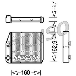 DENSO W&auml;rmetauscher, Innenraumheizung drr09035 f&uuml;r Fiat