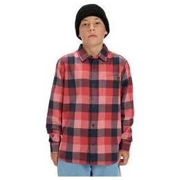 Langarmshirt Quiksilver "Motherfly Plaid", Jungen, Gr. 16, mineral rot motherfly check, Obermaterial: 100% Walkfrottier;, Shirts Langarmshirt