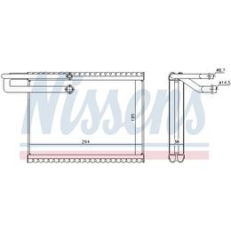 NISSENS Verdampfer, Klimaanlage 92323 f&uuml;r Volvo